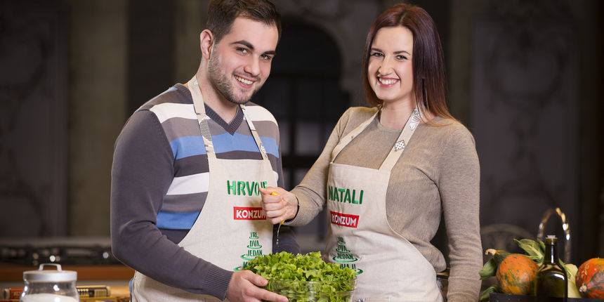 Natali Rade i Hrvoje Hrkać u kulinarskom showu